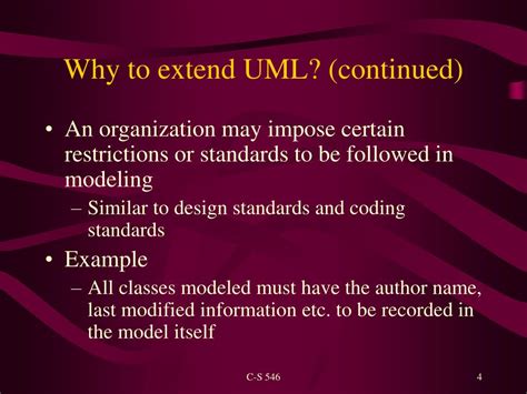 Ppt Extending Uml Powerpoint Presentation Free Download Id3596444