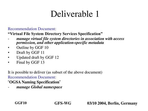 grid file system working group ppt download
