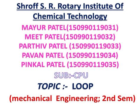 Loop Computer Programming And Utilization Pptx
