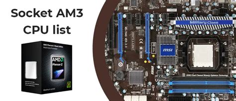 am3 cpu list specs and features