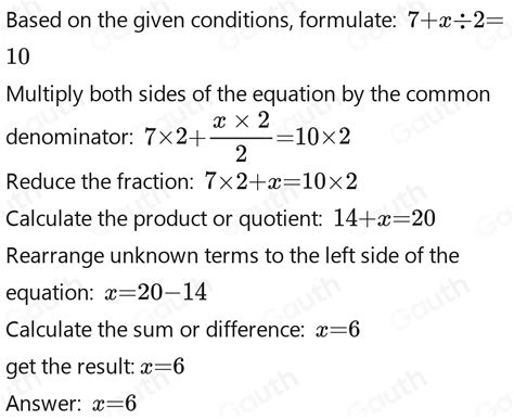 Solved Write A Two Step Equation From The Verbal Model A Number Divided By Two Plus Seven Is