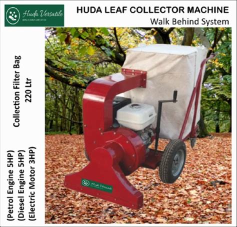 Vacuum Leaf Collector Machine Diesel Engine For Gardening 240 L At