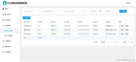 【原创】springbootvue个人财务记账管理系统设计与实现springbiotvue记账系统 Csdn博客