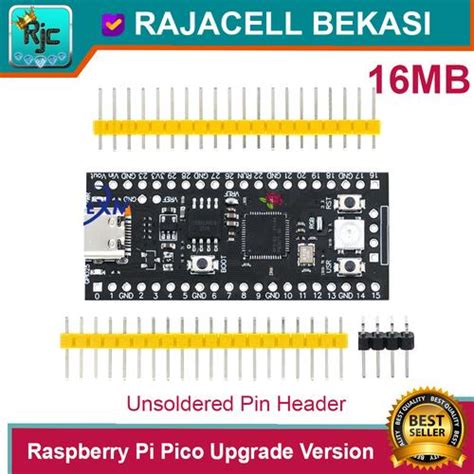 Jual Raspberry Pi Pico Rp2040 Microcontroller Pengganti Nano V3 Promini Upgrade 16mb Soldered