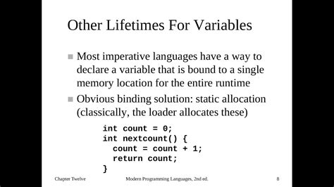 Csci 305 Lecture 23 Memory Locations Part 1 Youtube