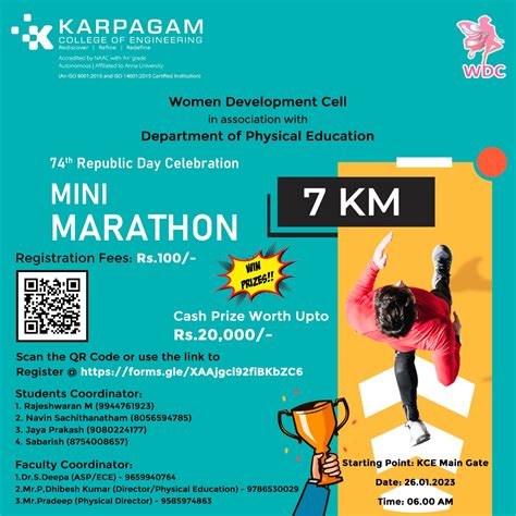 Mini Marathon 2023 Karpagam College Of Engineering Sports Event
