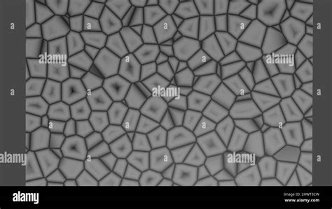 D Illustration Voronoi Geometric Surface Featured Grid Cells Stock Photo Alamy