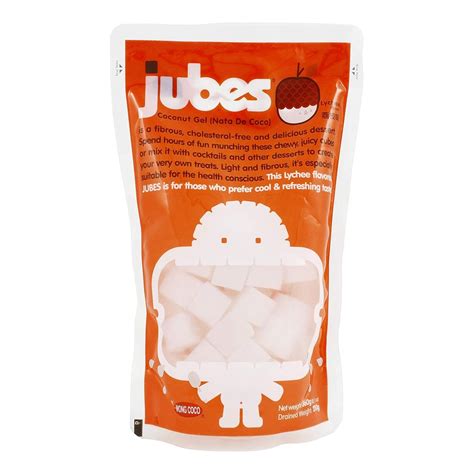 Jubes Nata De Coco Pack Of 6 Lychee Patio Lawn And Garden