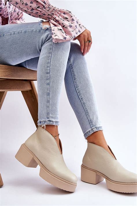 Heel Boots Model 176821 Step In Style Women`s Ankle Boots And Booties