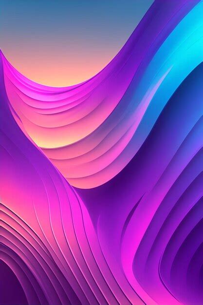Premium Ai Image Gradient Wave Background