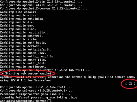 instalación básica del servidor web apache en ubuntu server sitio web
