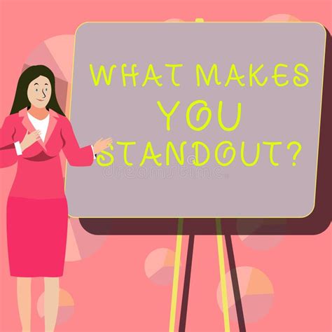 Writing Displaying Text What Makes You Standout Conceptual Photo