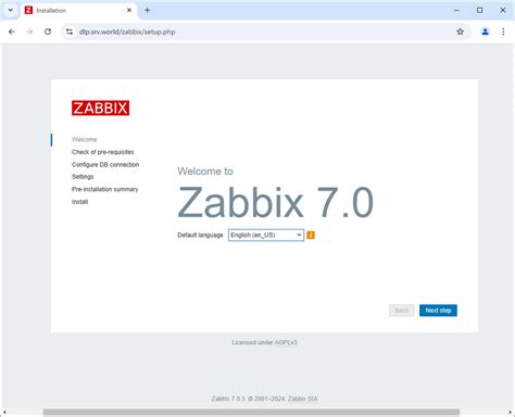 Centos Stream 9 Zabbix 7 0 Initial Setup Server World