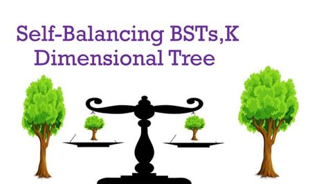 Self Balancing Bsts K Dimensional Tree Pptx