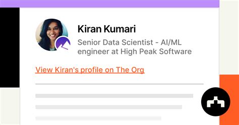 kiran kumari senior data scientist ai ml engineer at high peak