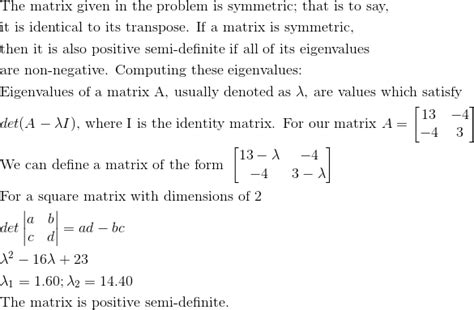 Quadratic Forms And Positive Semidefinite Matrices Linear Algebra