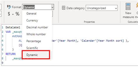 dynamic format string in power bi how i start to use it in my report