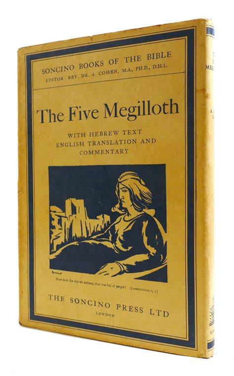 The Five Megilloth Dr A Cohen Book Club Edition 11th Impression
