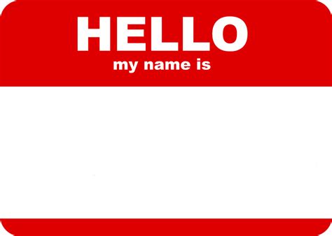 Hello My Name Is Tag Png 1050x1000 Png Download