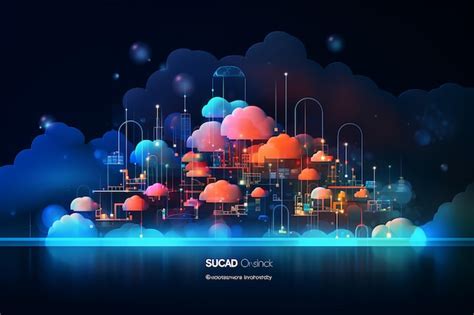 Premium AI Image Cloud Computing Cloud Symbol Vector Illustration