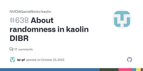 About Randomness In Kaolin DIBR Issue NVIDIAGameWorks Kaolin GitHub