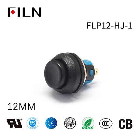 12mm momentary waterproof no nc push button switch
