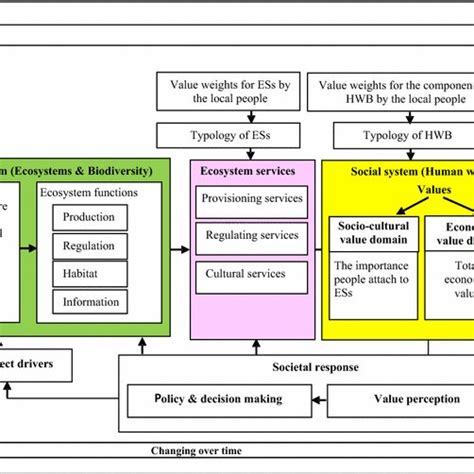 The Conceptual Framework For Evaluating The Linkages Between Ess And Download Scientific