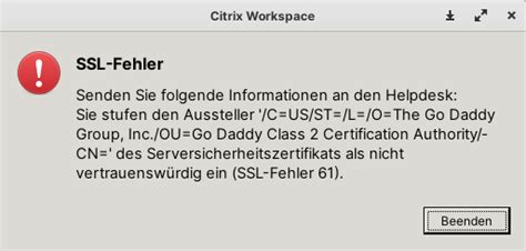 Linux Ssl Fehler 61 In Der Citrix Workspace App Beheben Blattertech Informatik