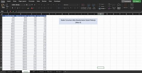 Panduan Template Slip Gaji Excel My Excel