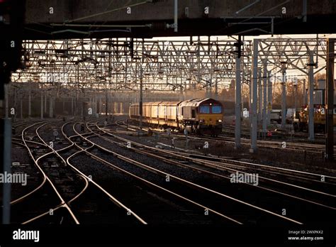 Db Schenker Class 66 Diesel Locomotive 66127 On The West Coast Mainline