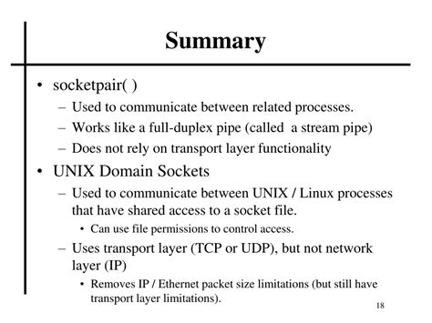 ppt unix domain sockets powerpoint presentation free download id
