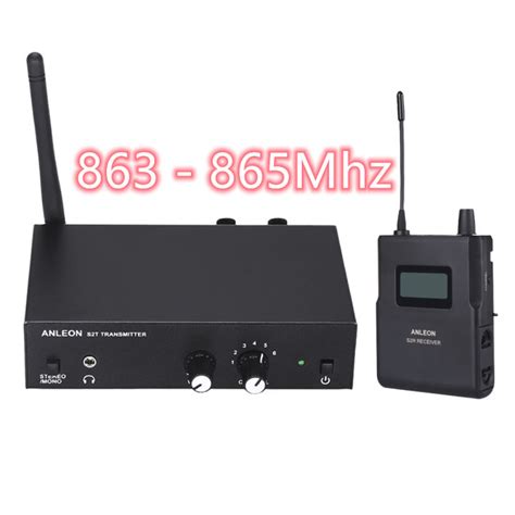 ANLEON S2ระบบตรวจสอบในหูไร้สาย,ระบบ IEM สเตอริโอ UHF ตรวจสอบเวที ...