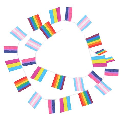 Party String Flag Rainbow String Flag Theme Parties Decorative Items