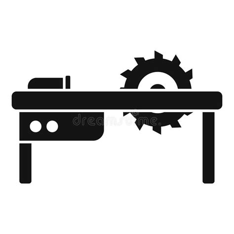 Mill Cnc Machine Icon Simple Vector Beam Equipment Stock Vector