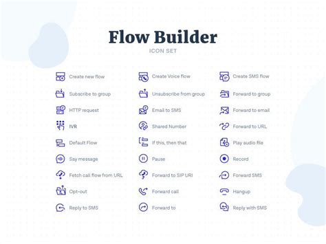Flow Builder Icons by Inês Durão Web Phone Media Web Icon Collection Show And Tell Icon Set