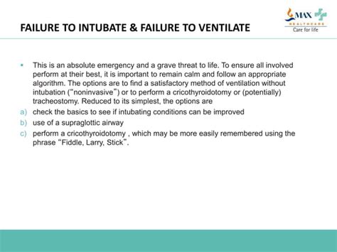 Difficult Airway Management In ICU PPTX First Aid Injuries