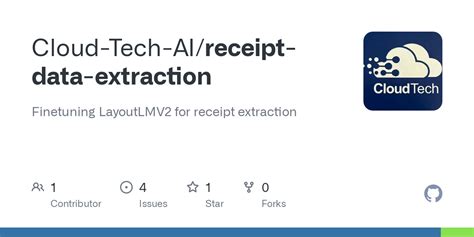 Github Cloud Tech Ai Receipt Data Extraction Finetuning Layoutlmv2 For Receipt Extraction