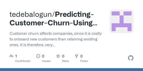 Github Tedebalogunpredicting Customer Churn Using Python Customer