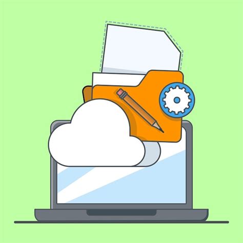 Premium Vector Vector Illustration About Concept Of Cloud Computing Or Backing Up Files To
