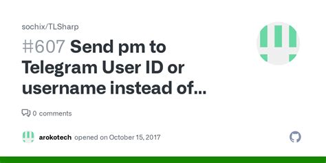 send pm to telegram user id or username instead of phone numbers