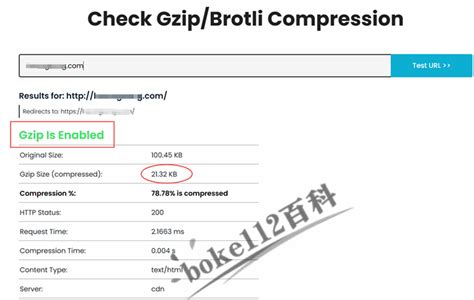 如何检测网站是开启了brotli压缩还是gzip压缩？ Boke112百科