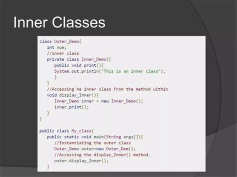 Types Of Classes In Java Ppt