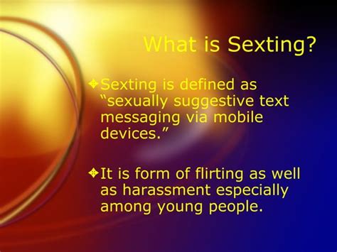Sexting Ppt