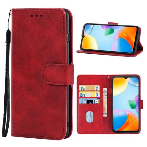 Leather Phone Case For Xiaomi Redmi C Red Alexnld Com