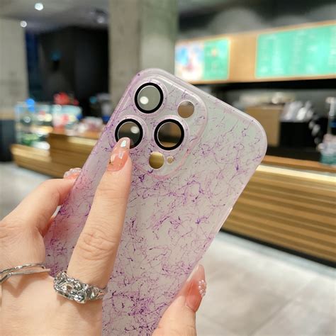 Iphone 14 Pro Max 실크 잉크 패턴 Pc 폰 케이스용레드