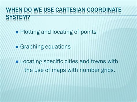 Ppt The Cartesian Coordinate System Powerpoint Presentation Free