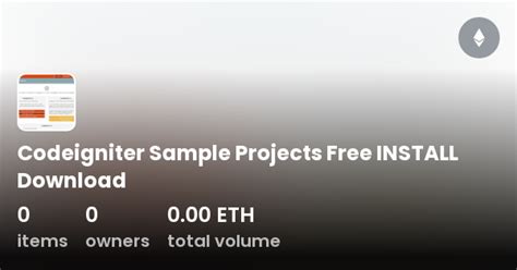 Codeigniter Sample Projects Free Install Download Collection Opensea