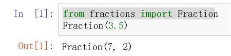 Python中fractions模块 Python 极客文档