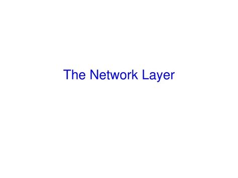 Ppt The Network Layer Powerpoint Presentation Free Download Id9399407