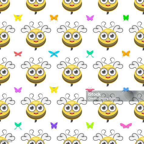 원활한 패턴 추상 요소 다른 꿀벌 곤충 딱정벌레 꽃 벡터 디자인 스타일 배경 그림 질감 인쇄 섬유 의류 선물 포장 벽지 파스텔 곤충에 대한 스톡 벡터 아트 및 기타 이미지